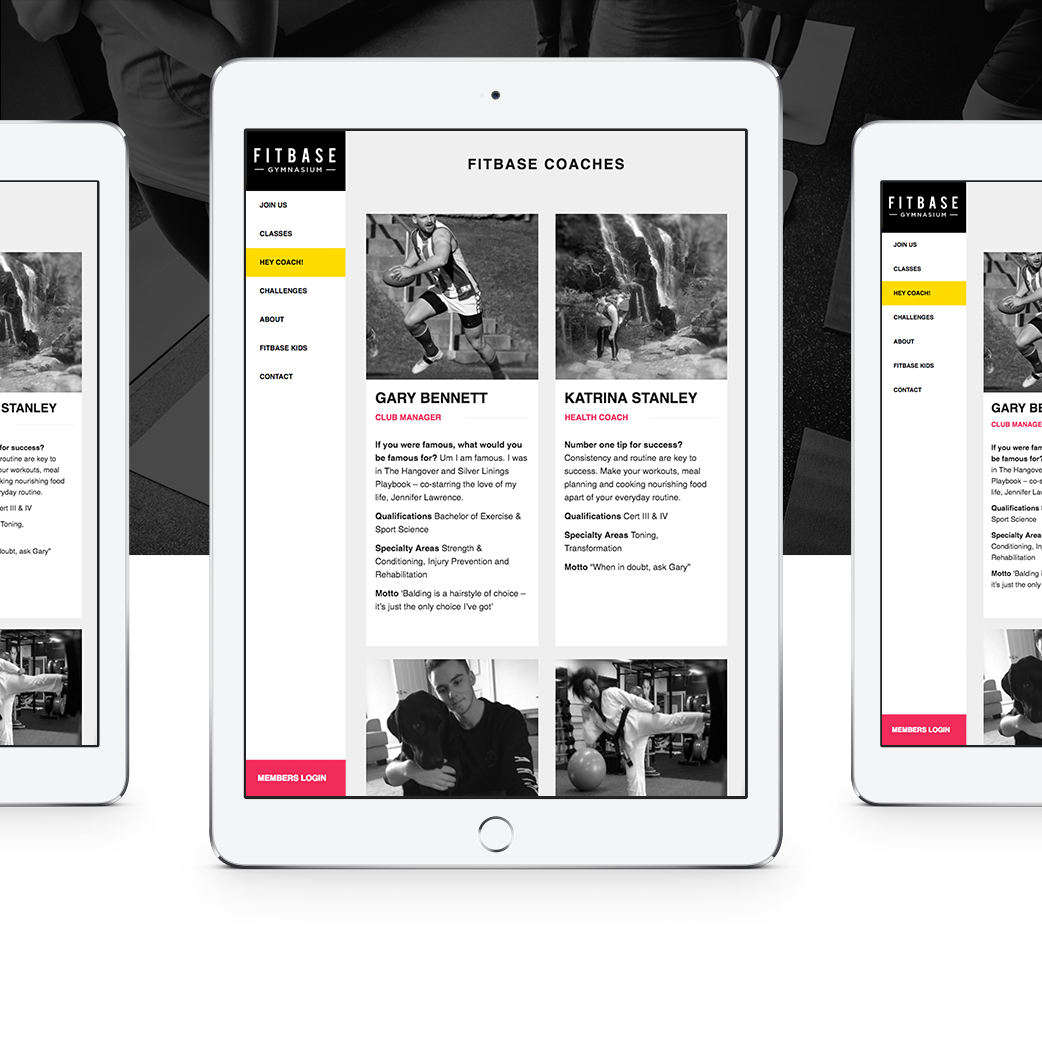 Fitbase Australia : Web Design Service Melbourne | JTB Studios