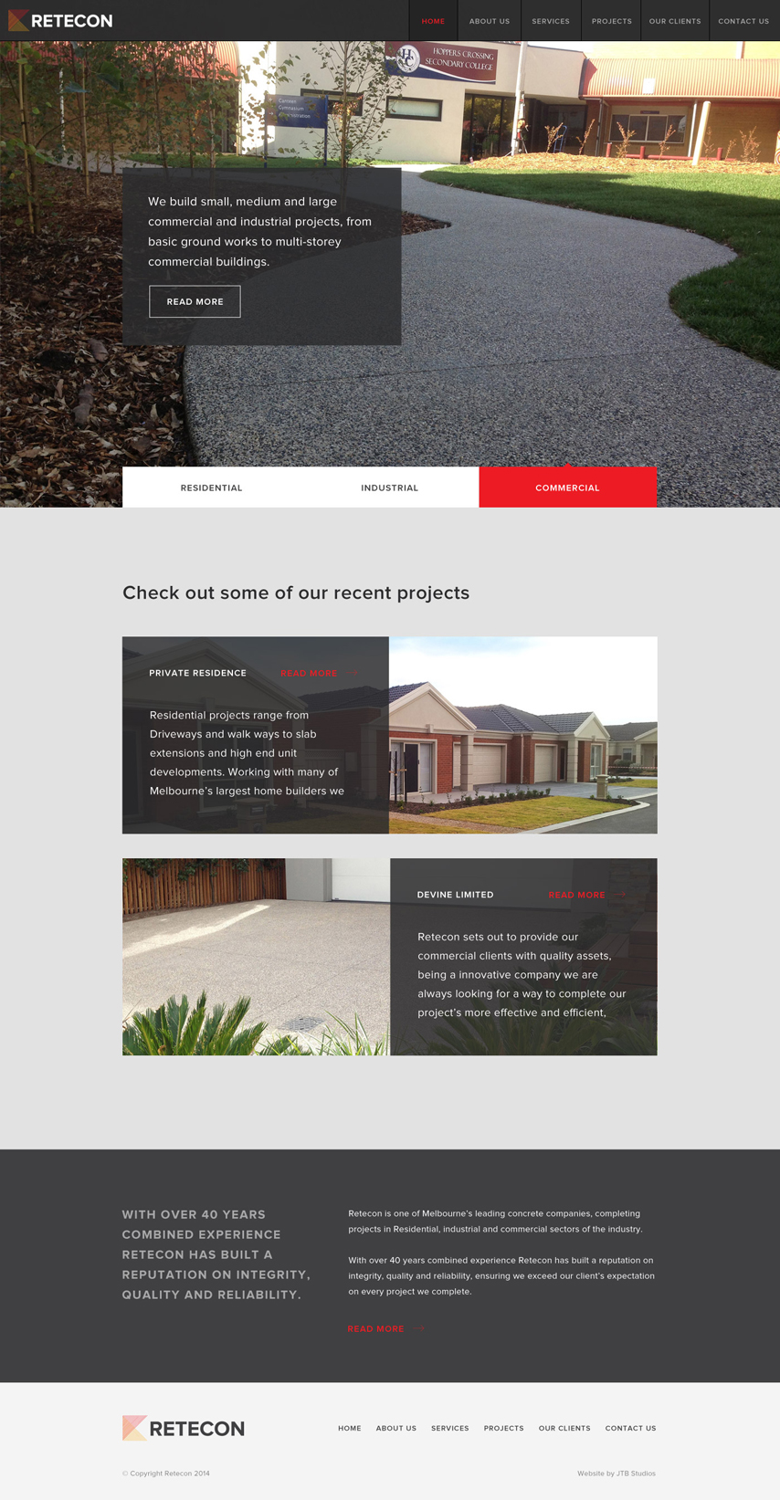 Retecon : Web Design Service Melbourne | JTB Studios