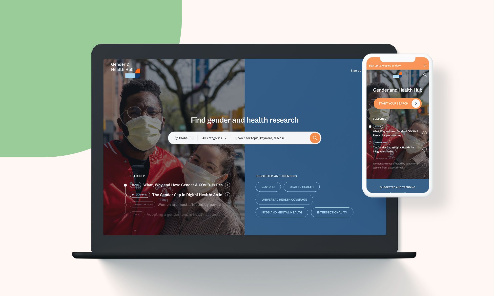 United Nations Gender Health Hub: Web Design Service Melbourne