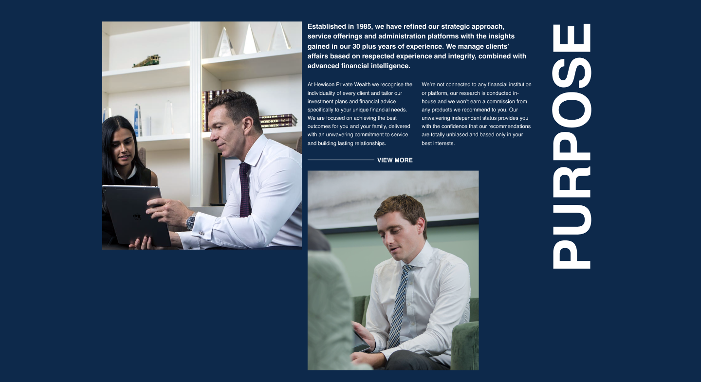 Hewison : Web Design Service Melbourne | JTB Studios